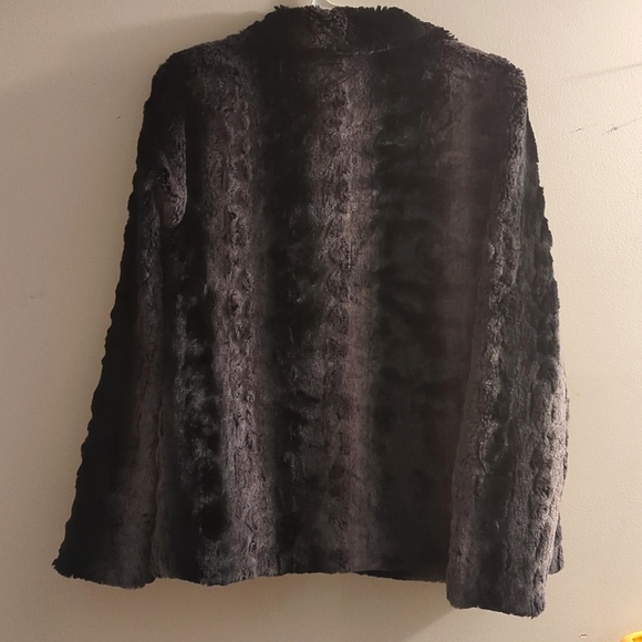 Betsey Johnson | Jackets & Coats | Betsey Johnson Large Grey Plush ...